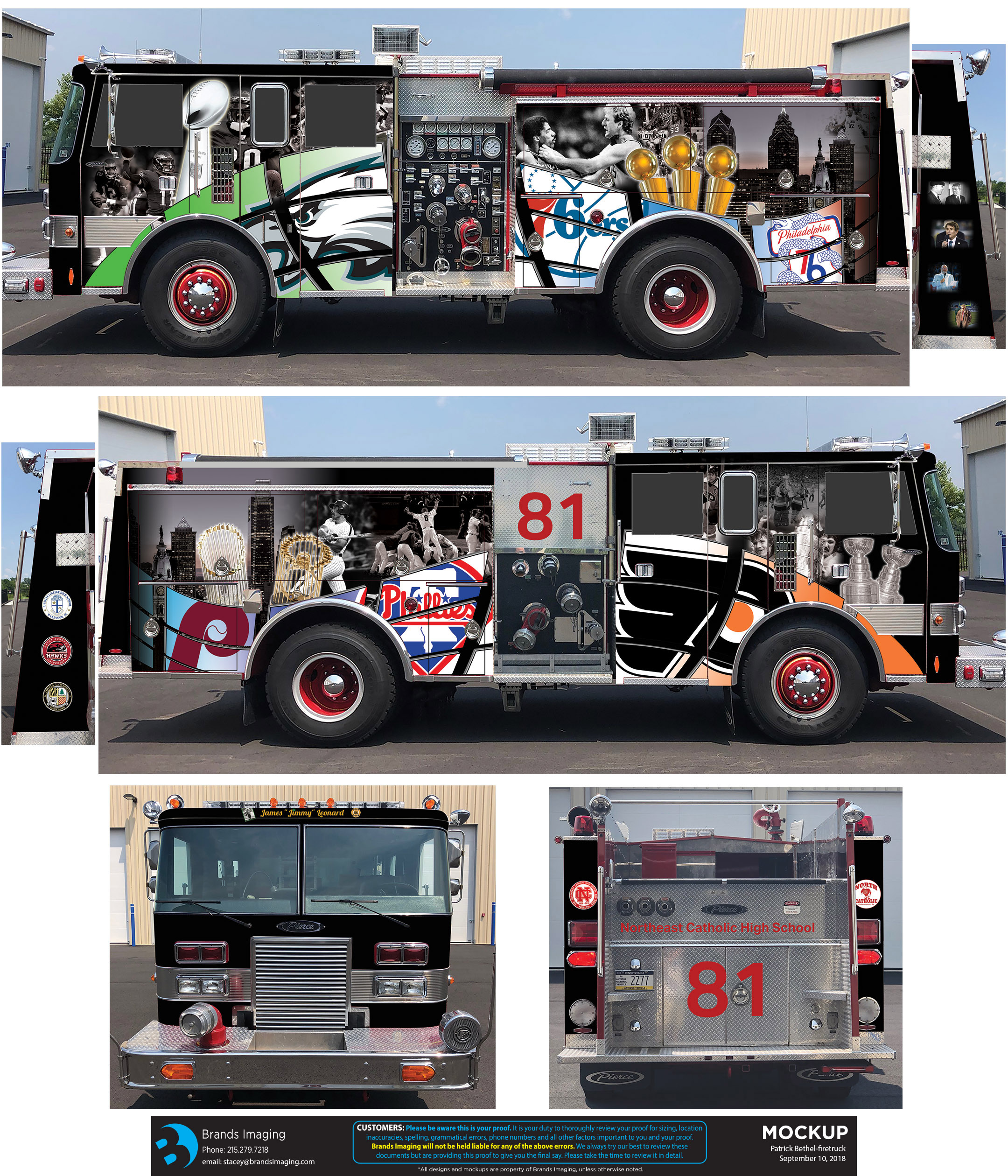 Sporty Fire Truck Graphic Design wins October's #VOXcontest | shopVOX
